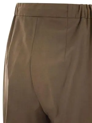 Max Mara Cashmere Drawstring Trousers - Brown