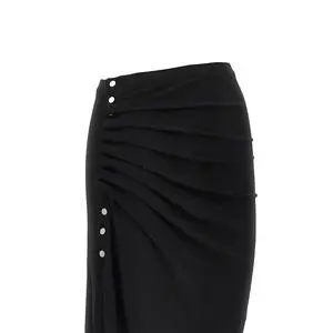 Rabanne Gathered Midi Skirt