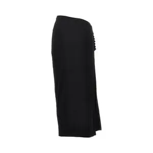 Rabanne Gathered Midi Skirt