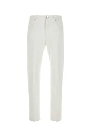 Fendi Jeans In Denim Bianco - White