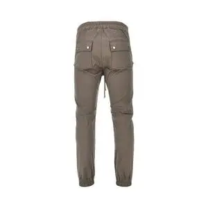 Rick Owens Stretch Cotton 'heizer' Cargo Pants - Gray