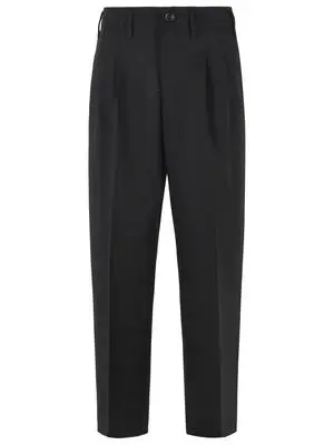 AMI Paris Zuit' Virgin Wool Pants - Black