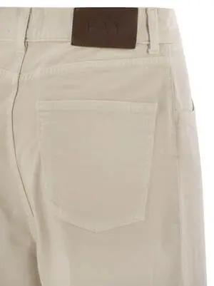 FAY 5-pocket Trousers In Stretch Cotton Drill