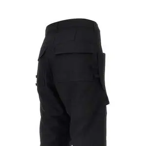Rick Owens Wool Canvas 'stefan' Cargo Pants