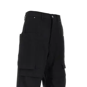 Rick Owens Wool Canvas 'stefan' Cargo Pants