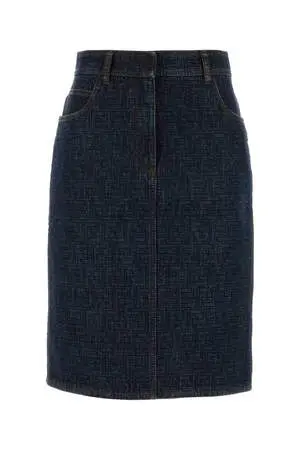 Fendi Denim Skirt - Blue