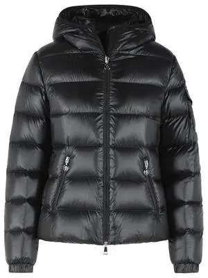 Moncler Glesse' Short Hooded Down Jacket In Polyamide - Black