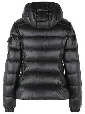 Moncler Glesse' Short Hooded Down Jacket In Polyamide - Black