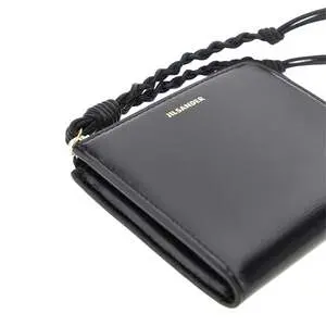 JIL SANDER Tangle' Leather Zippered Cardholder