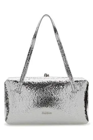 JIL SANDER Nappa Leather Goji Pillow Shoulder Bag - Silver