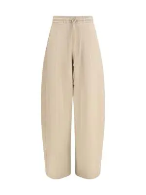 Max Mara Olmo Technical Cotton Jersey Pants - Cream