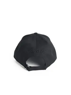 Moncler Cotton Baseball Cap - Black