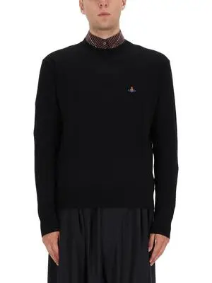 VIVIENNE WESTWOOD Alex Jersey With Logo - Black