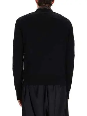 VIVIENNE WESTWOOD Alex Virgin Wool Jersey With Logo - Black