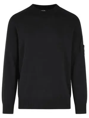C.P. COMPANY Wool Blend Sweater - Black