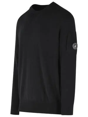 C.P. COMPANY Wool Blend Sweater - Black