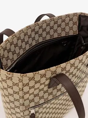 Gucci Gg Fabric Shopping Bag