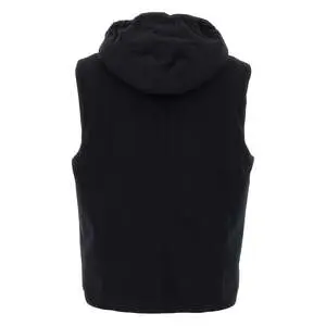 Brunello Cucinelli Water-repellent Wool Hooded Vest - Black