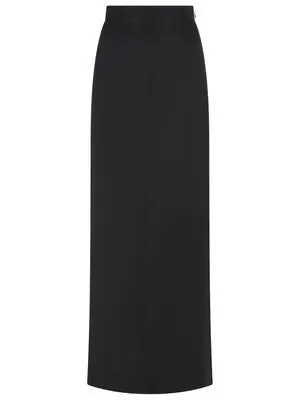MAISON MARGIELA Virgin Wool Maxi Trouser Skirt - Black
