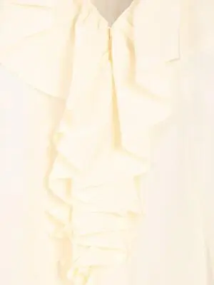 Chloé Long-sleeved Silk Shirt - White