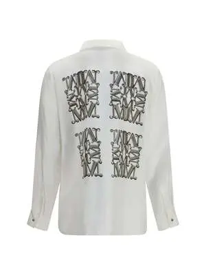 Max Mara Printed Silk Twill Shirt