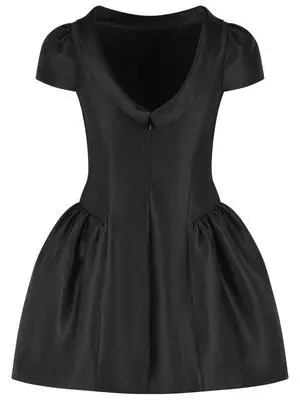 SELF-PORTRAIT Polyester Taffeta Mini Dress - Black
