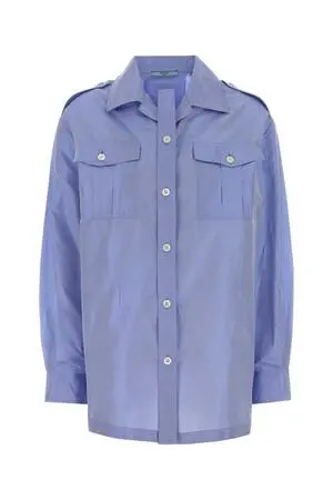 Prada Light- Taffeta Shirt - Blue
