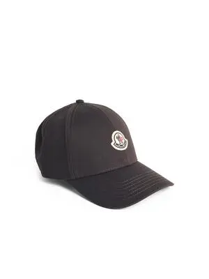 Moncler Cotton Baseball Cap - Brown