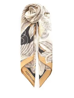 FERRAGAMO Amazon Scarf - Cream