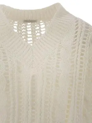 Brunello Cucinelli Cable & Mesh Jute And Cotton Jersey