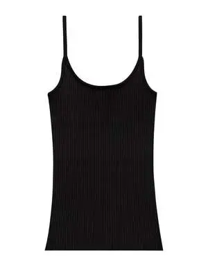 COURREGES Tank Top In Maglia Reedition - Black