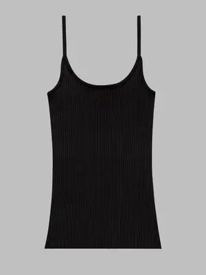 COURREGES Viscose Blend Tank Top - Black