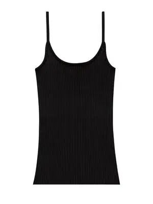 COURREGES Viscose Blend Tank Top - Black