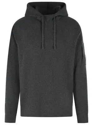 C.P. COMPANY Wool Blend Hoodie - Gray