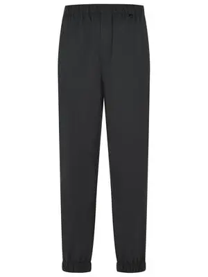 Moncler Technical Trousers In Elastic Fabric - Black