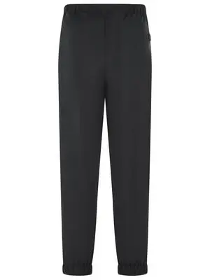 Moncler Technical Trousers In Elastic Fabric - Black