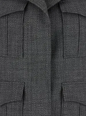 Alexander McQueen Wool Jacket With Wide Notched Revers - Multicolor