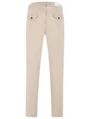 Eleventy Beige Stretch Cotton Pants
