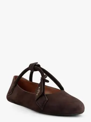 Alaïa Suede Ballerina Flats - Multicolor
