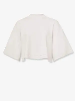 Alaïa Cropped Cotton Blend Top