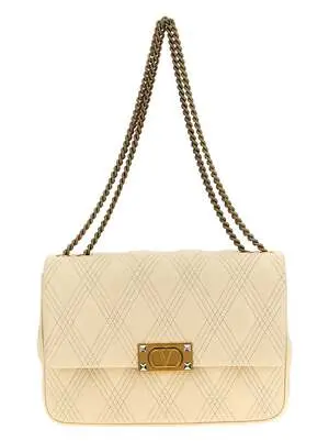 Valentino Garavani Quiltie 67 Shoulder Bag - White