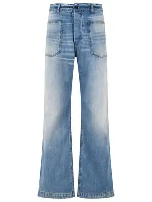 Acne Studios Contrast Stitching Jeans For Men