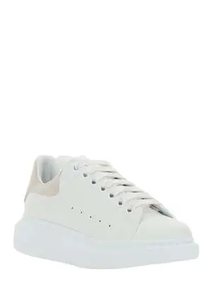 Alexander McQueen Leather Low Top Sneakers - White