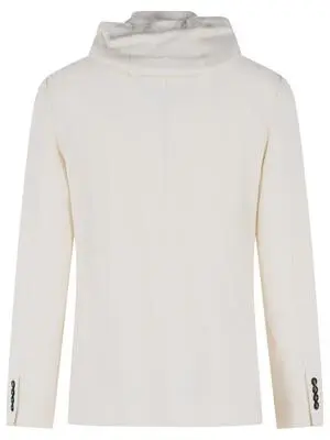 Eleventy Wool Hooded Blazer - Cream