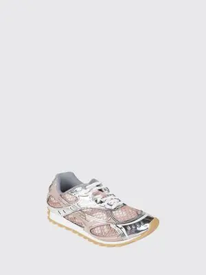Bottega Veneta Orbit Technical Mesh Sneakers In A Bicolor Design