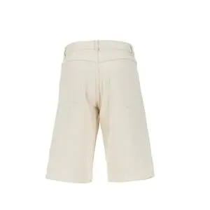 Auralee Silk Denim Shorts - White