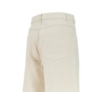 Auralee Silk Denim Shorts - White
