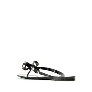 Valentino Garavani Studded Bow Flip-flops - Black