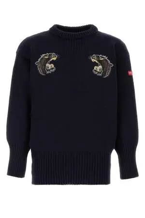 Junya Watanabe Midnight Wool Sweater - Blue