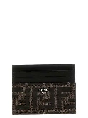 Fendi Ff' Card Holder - Brown